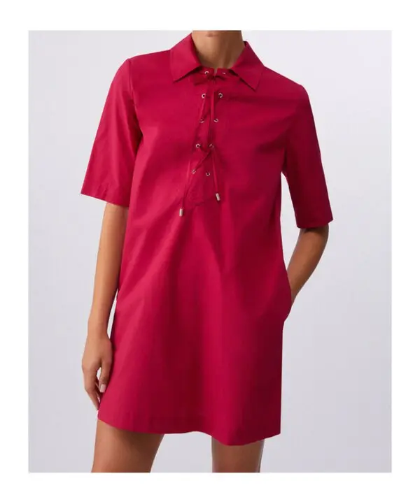 Liu Jo Lace-collar Cotton Mini Dress