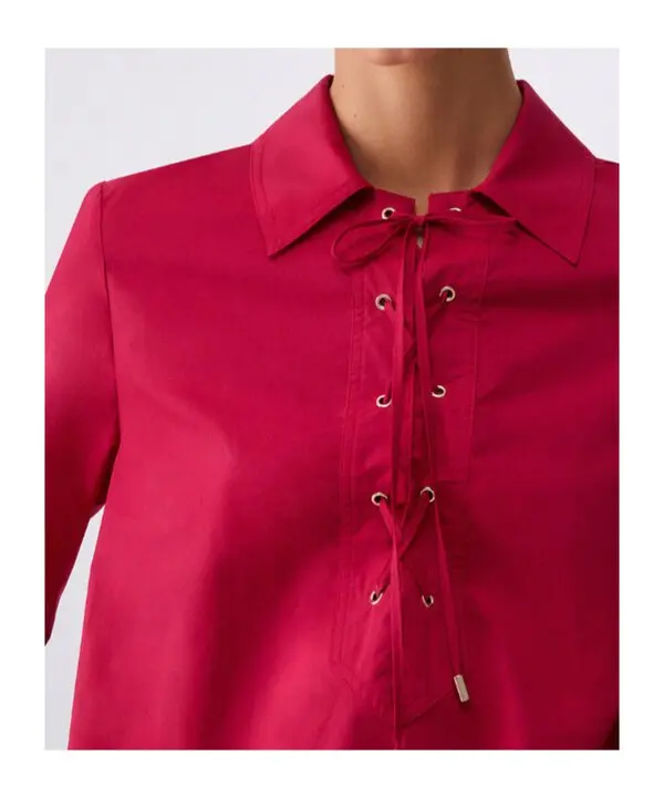 Liu Jo Lace-collar Cotton Mini Dress