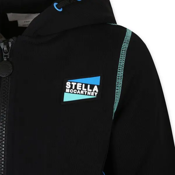 Stella McCartney Logo-print Contrast-stitch Hooded Jacket