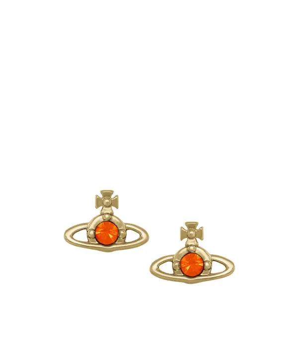 VIVIENNE WESTWOOD Orb Crystal Stud Earrings - Yellow