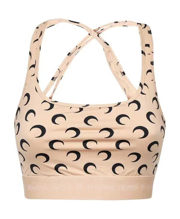 MARINE SERRE Pattern Printed Bra