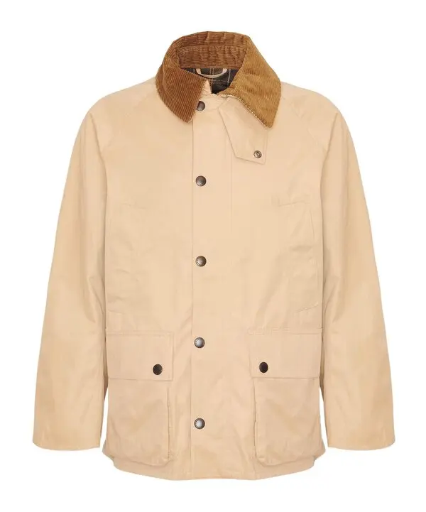 Barbour Bedale Corduroy-collar Long-sleeved Shirt Jacket - Nude