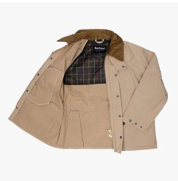 Barbour Bedale Corduroy-collar Long-sleeved Shirt Jacket