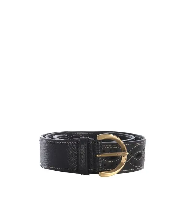 Pinko Cut-out Detailed Buckled Belt