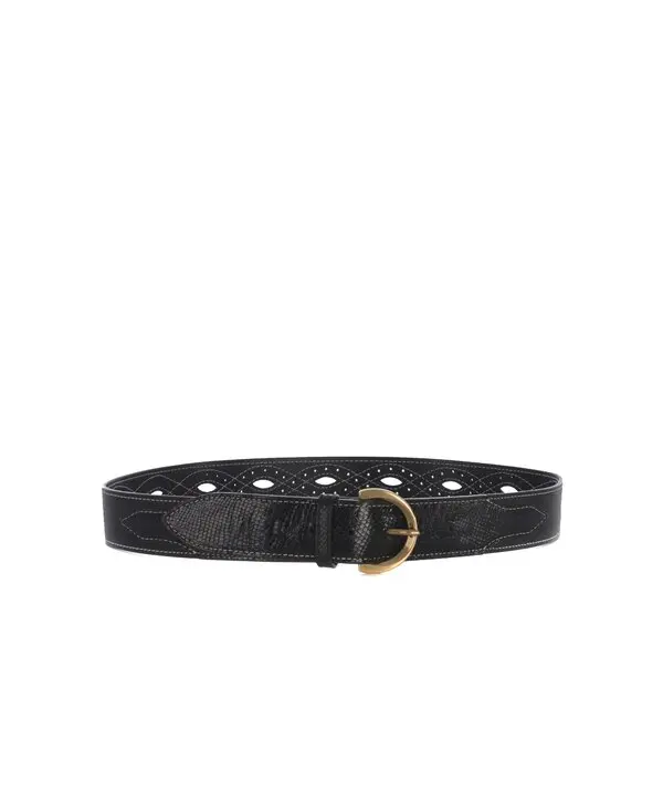 Pinko Cut-out Detailed Buckled Belt