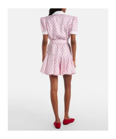 RODARTE Printed Silk Twill Minidress