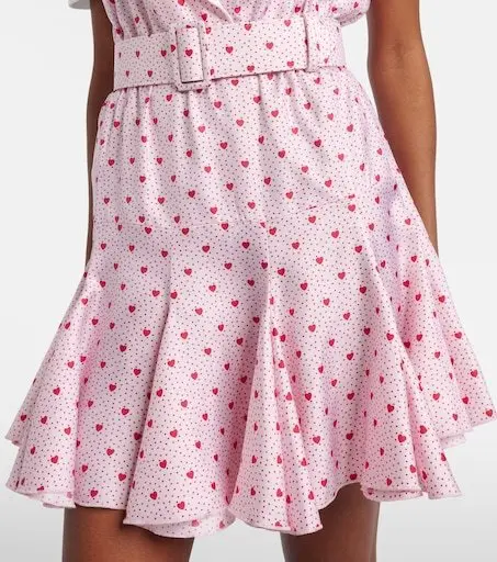 RODARTE Printed Silk Twill Minidress