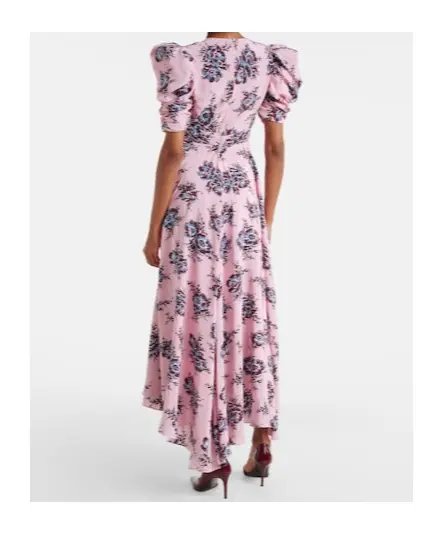 RODARTE Floral Applique Silk Gown