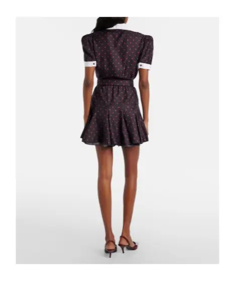 RODARTE Printed Silk Twill Minidress