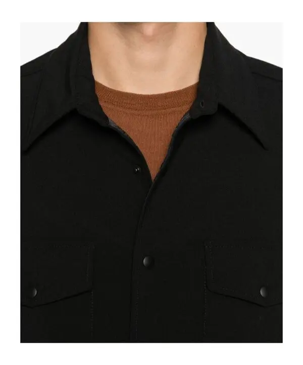 Aspesi Flannel Curved Hem Shirt Jacket