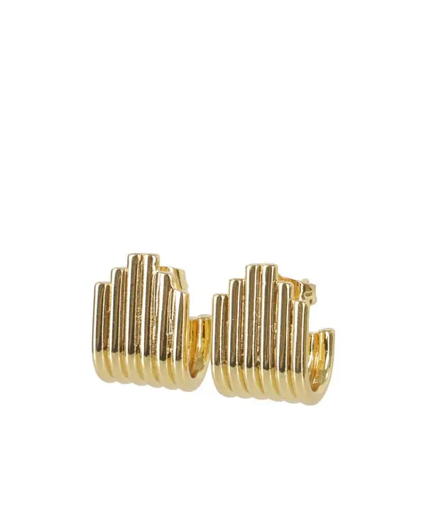Federica Tosi Lobo Lea Stud Earrings - Yellow