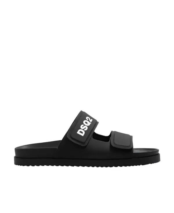 Dsquared2 Logo Printed Open Toe Sandals