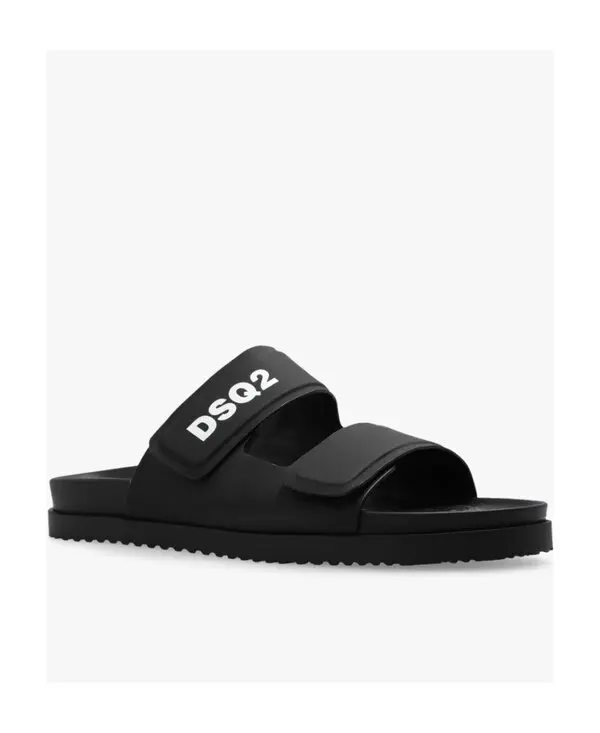 Dsquared2 Logo Printed Open Toe Sandals