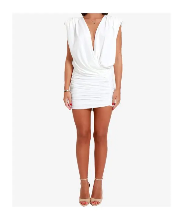 AMAZUIN Flowing V-neck Dress