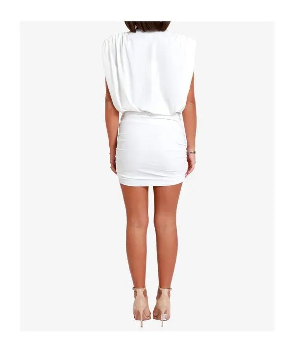 AMAZUIN Flowing V-neck Dress