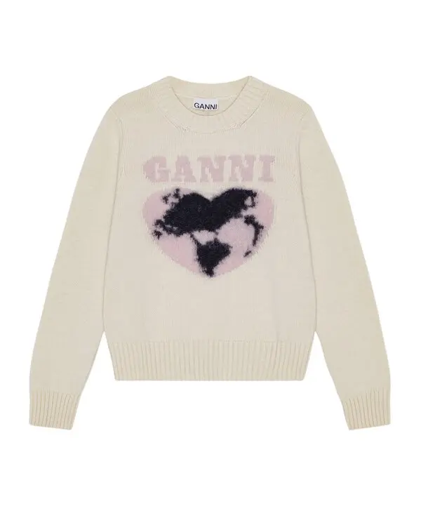 GANNI Sweater With Logo