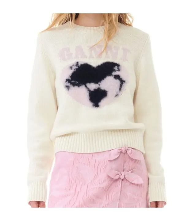 GANNI Sweater With Logo