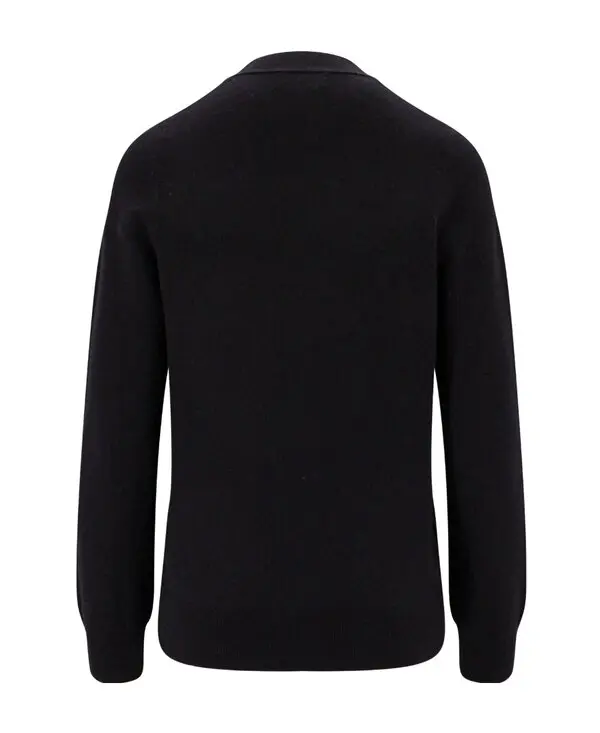 A.p.c. V-neck Logo Embroidered Cardigan