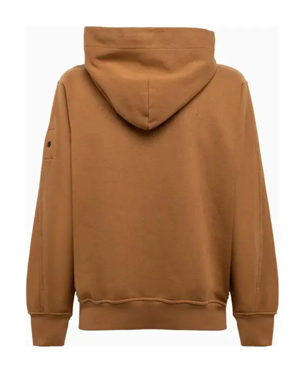 Stone Island Plain Logo-patch Cotton Hoodie