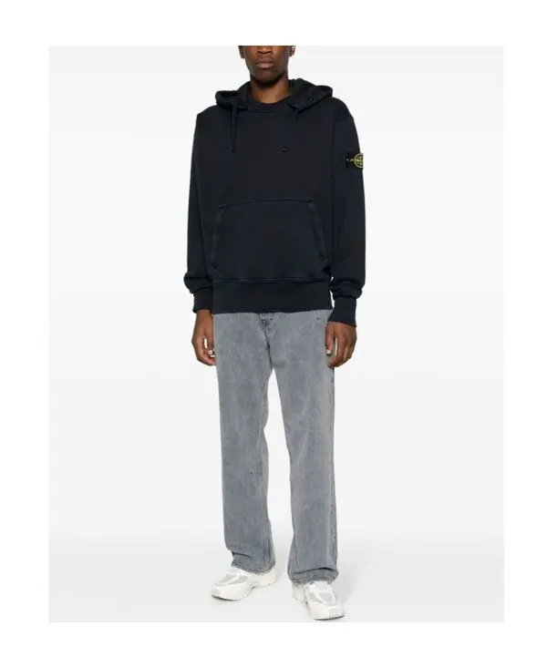 Stone Island Compass Patch Drawstring Hoodie