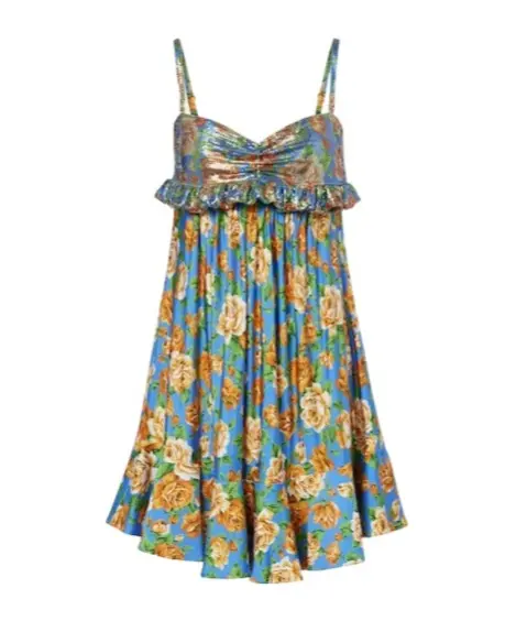 Rabanne Floral Chainmail Minidress