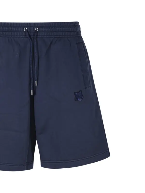 Maison Kitsuné Fox Head Patch Drawstring Shorts