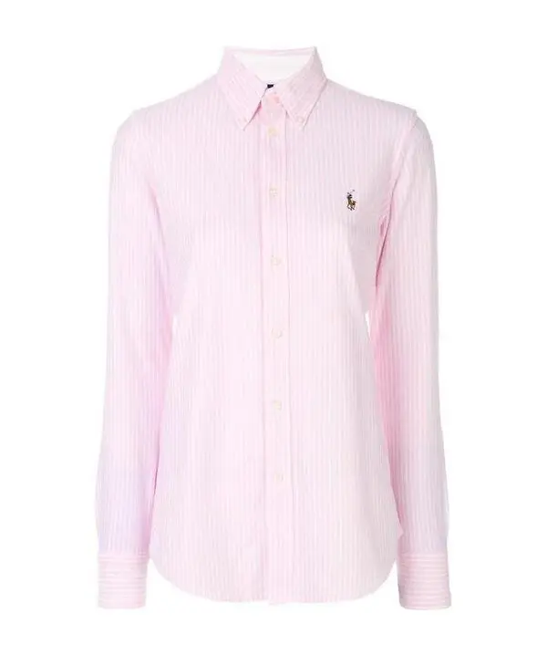 Polo Ralph Lauren Long-sleeved Striped Shirt - Pink