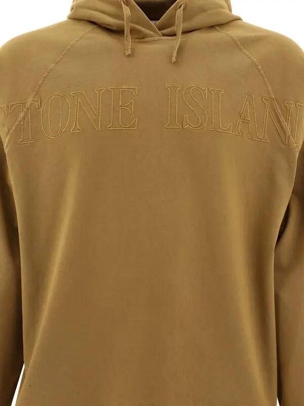 Stone Island Logo-print Cotton Hoodie