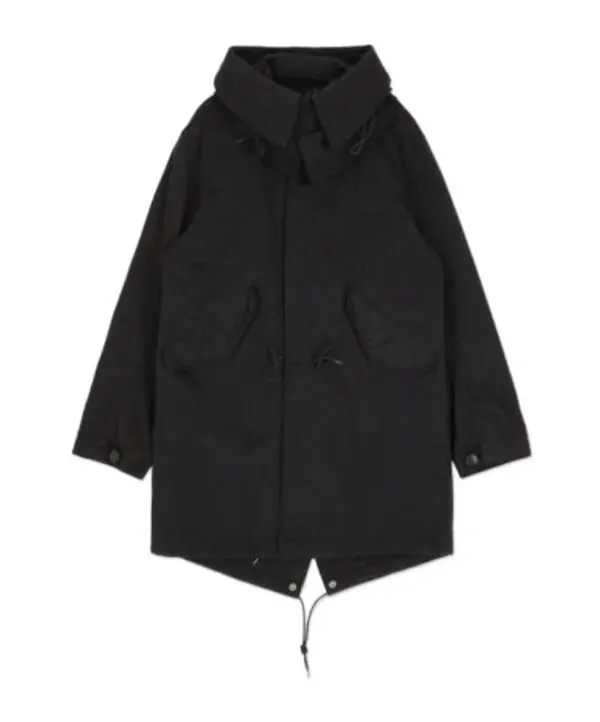 TEN C Long-sleeved Windbreaker - Black