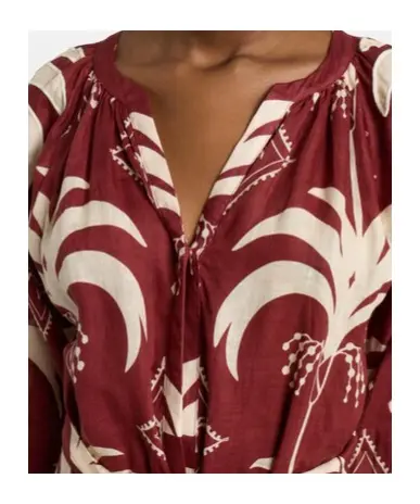 Johanna Ortiz Printed Linen Maxi Dress