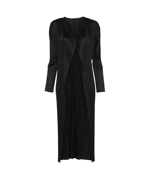 PLEATS PLEASE BY ISSEY MIYAKE Plissé-effect Draped Lapels Coat