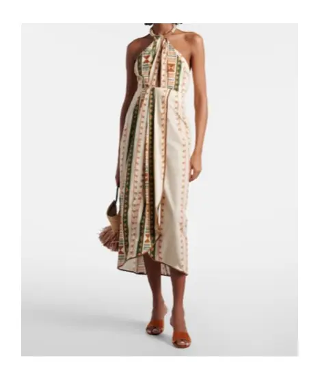 Johanna Ortiz Centro Del Cielo" Printed Cotton Midi Dress