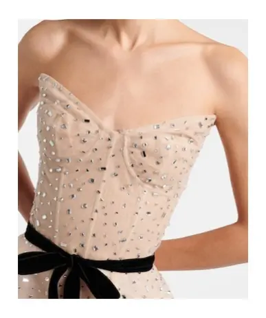 Monique Lhuillier Embellished Cocktail Dress