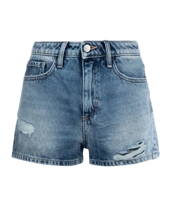 ICON DENIM LOS ANGELES Distressed Shorts - Blue
