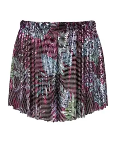 Rabanne Printed Metal Mesh Shorts