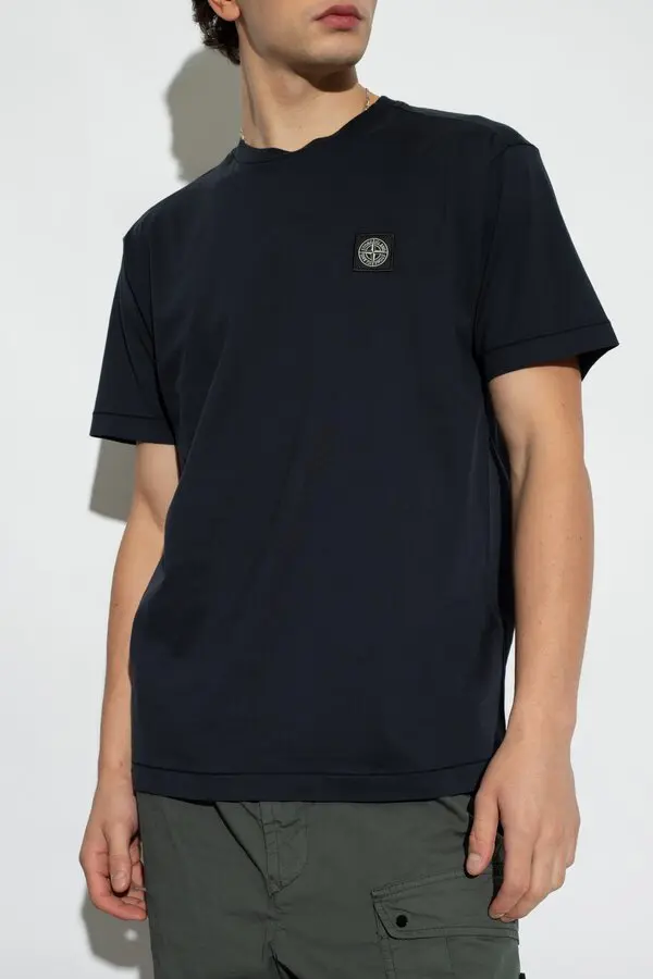 Stone Island Logo Patch Crewneck T-shirt