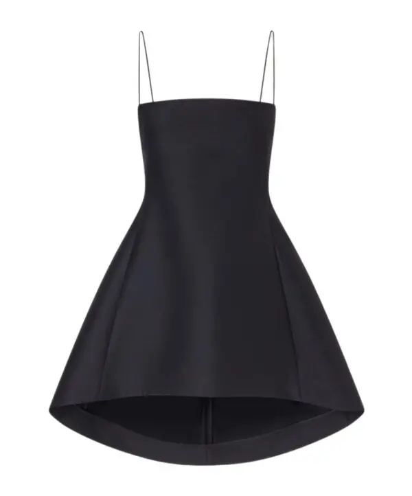 Balenciaga Babydoll Strap Dress - Black
