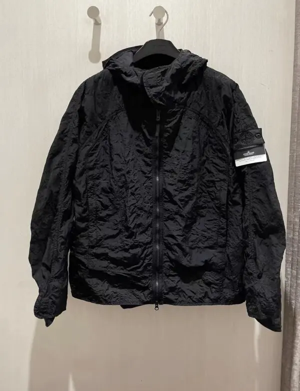 Stone Island Crinkle-finish Hooded Jacket