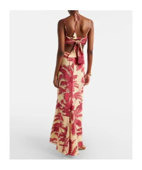 Johanna Ortiz Printed Silk Maxi Dress