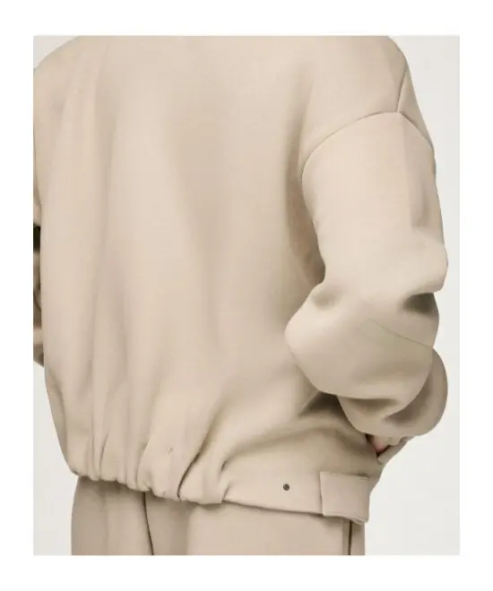 Adidas Entire Studios Zip-up Jacket With Reflective Logo - Nude