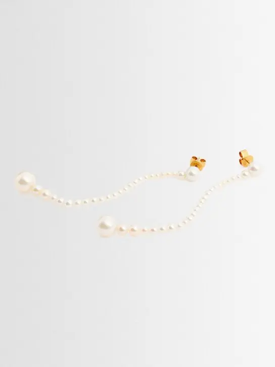 Sophie Bille Brahe Pearl Drop Earrings