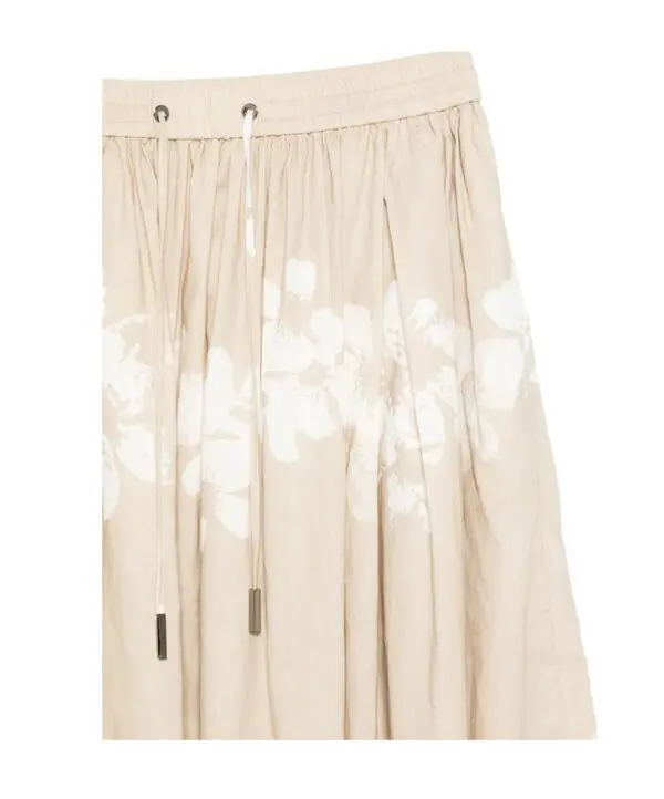Iceberg Floral Print Pleated Skirt