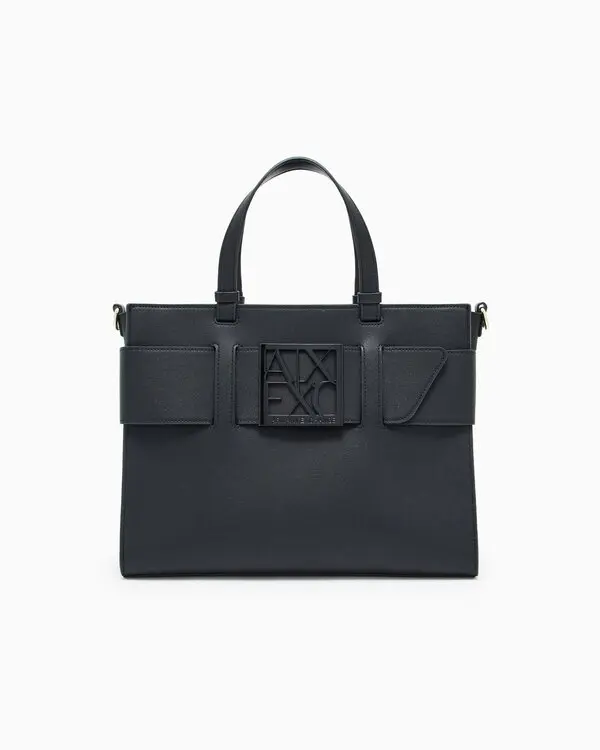 Armani Exchange Belted Logo Tote Bag