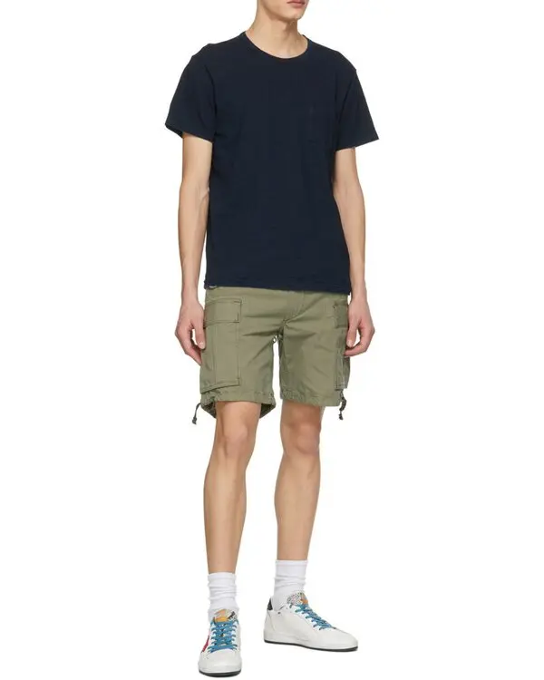 Ralph Lauren Navy Blue Logo Round-collar T-shirt