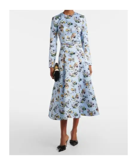 EMILIA WICKSTEAD Capucine Floral Midi Dress - Blue