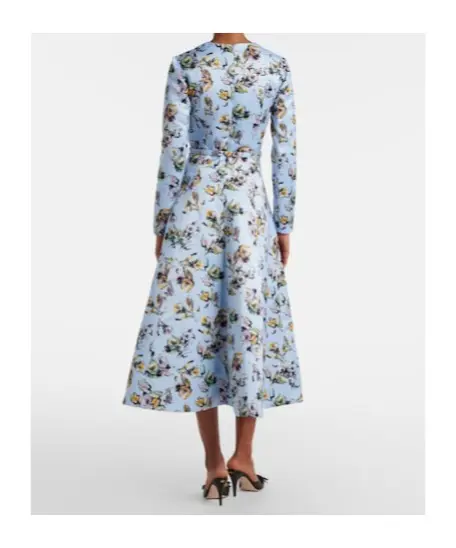 EMILIA WICKSTEAD Capucine Floral Midi Dress - Blue