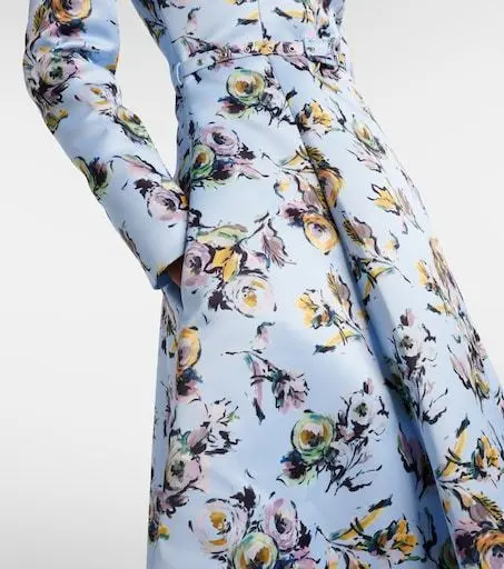 EMILIA WICKSTEAD Capucine Floral Midi Dress - Blue