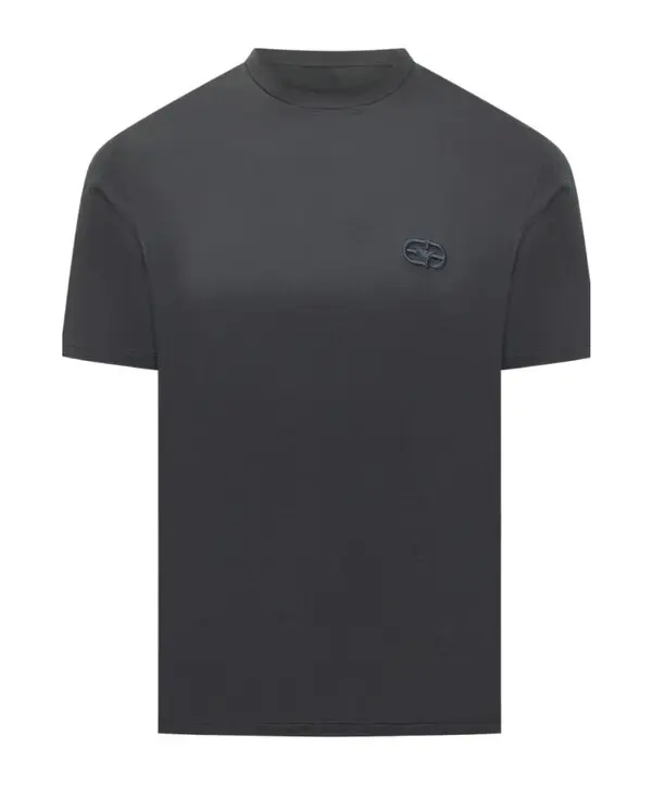 Emporio Armani Logo Patch T-shirt - Black