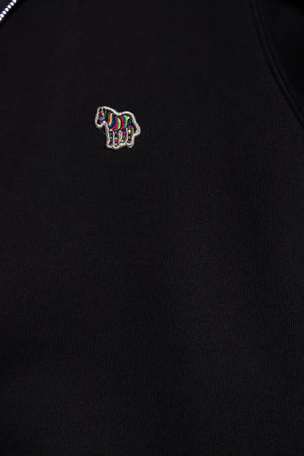 Paul Smith Zebra Patch Zipped Drawstring Hoodie
