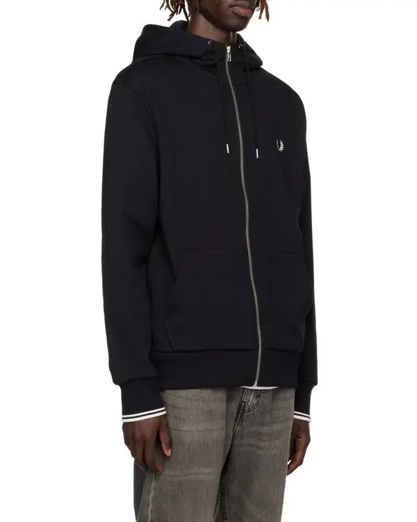Fred Perry Hooded Zip Through Sweatshirt